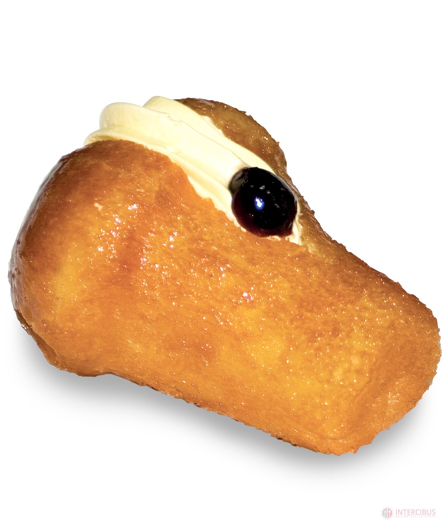 Babà con crema 150g Pasticceria Quadrifoglio